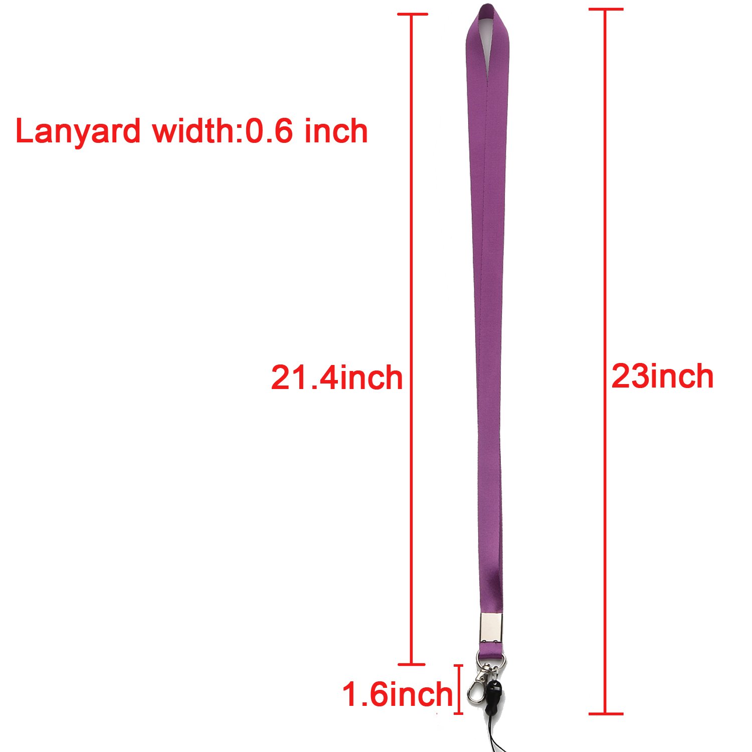 YOUOWO 2 Pack ID Badge Holders with Purple Lanyards Office Neck Strings Strap Grey Lanyard with Horizontal Heavy Duty id Holder PVC Name Tag Card Holder Waterproof Resealable Clear Plastic