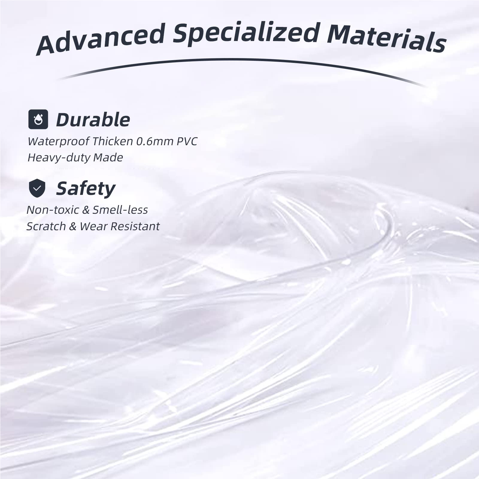 WQSS AOEIU Clear Backpacks for School Heavy Duty Clear Backpack Stadium Approved Transparent Backpack See Through Plastic Bookbag for Kids Boy Girls (Black)