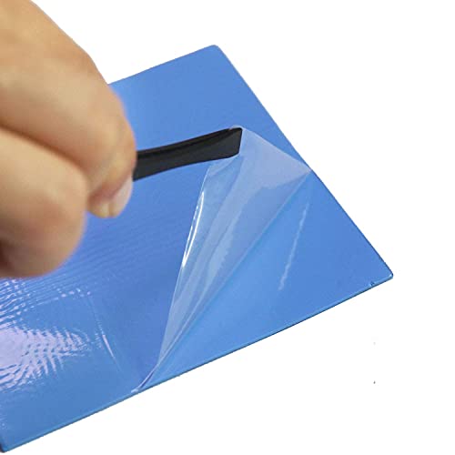 Smalloo 3Pcs 100x100x3mm Soft Silicone Thermal Conductive Pads Heatsink IC Chipset Northbridge for SSD/CPU/GPU/LED/IC/Raspberry Pi/Chipset Cooling