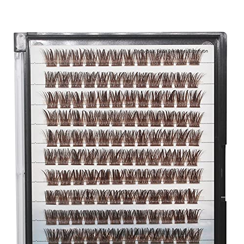 Vayator wide stem with various colored false eyelashes D curl eyelash string 10-20mm Choose professional makeup personal eyelash string Grafted eyelash extension cluster(BN-10mm)