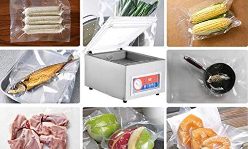 Vacuum Sealer, Chamber Vacuum Sealer, Commercial Kitchen Food Chamber Tabletop Seal Vacuum Packaging Machine Sealer for Food Saver, Home Kitchen Use110V