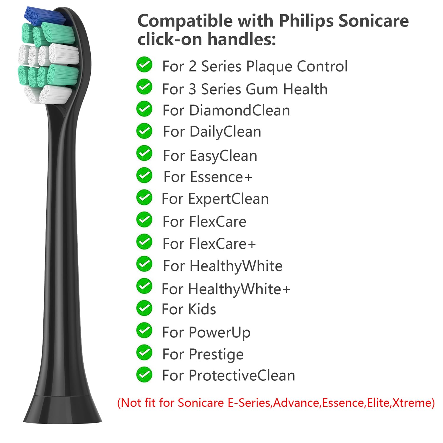 Zegupal Toothbrush Replacement Heads Compatible with Phillips Sonicare Electric Toothbrush,12Pack White Optimal Soft Replacement Toothbrush Heads