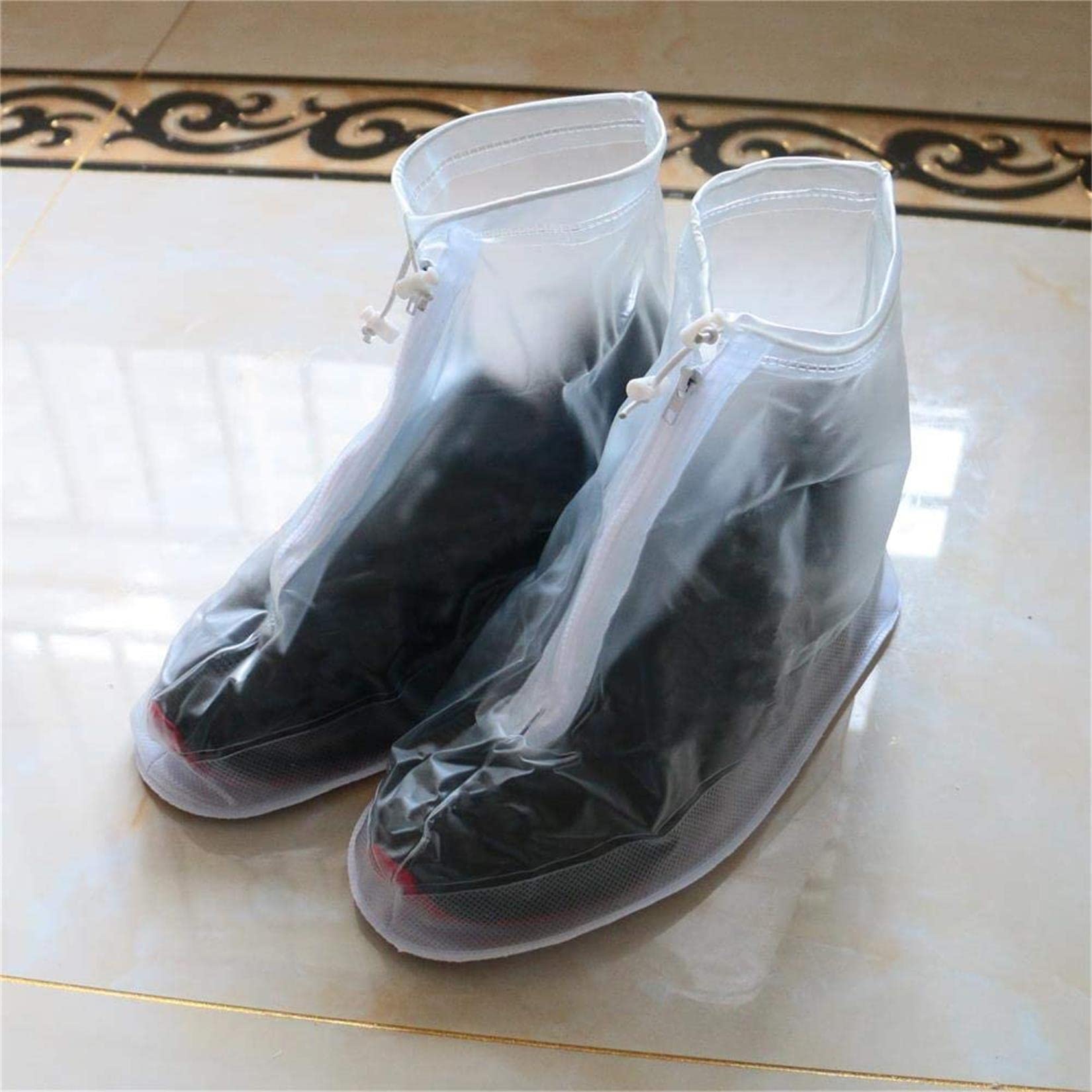 Whose Lemon Rain Boot Waterproof Shoes Cover Women Men Kids Reusable PVC Rubber Sole Overshoes Galoshes XL