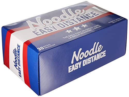 TaylorMade Men's Noodle Easy Distance 30 Ball Pack, White