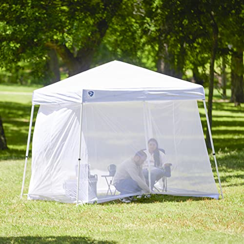 Z-Shade 10' Horizon Angled Leg Breathable Mesh Screen Shelter Protectant Attachment for Horizon Canopy Tents, Blue (Attachment Only)
