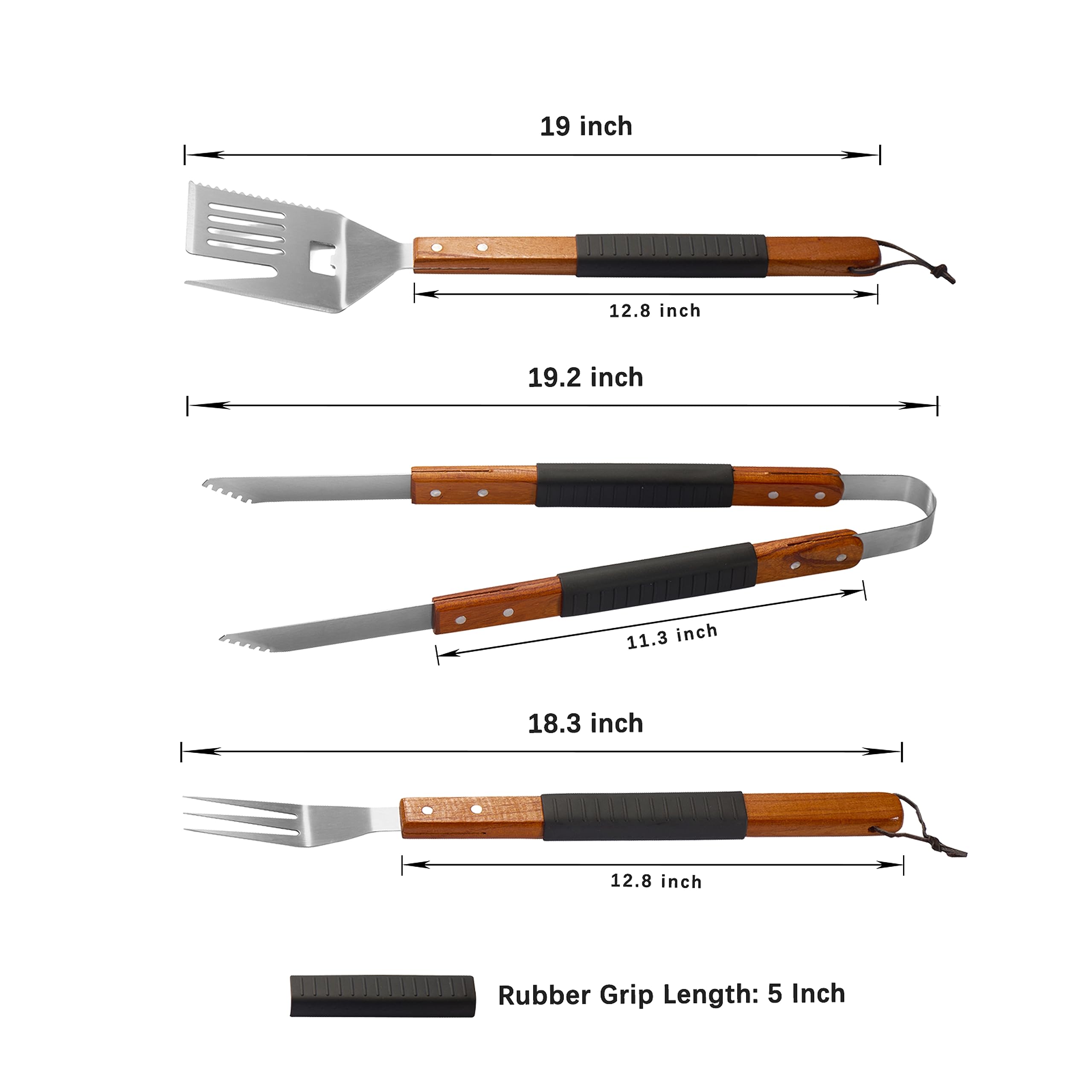 Vivicreate Outdoor BBQ Barbecue Grill Cooking Griddle Fork Kinfe Click Set