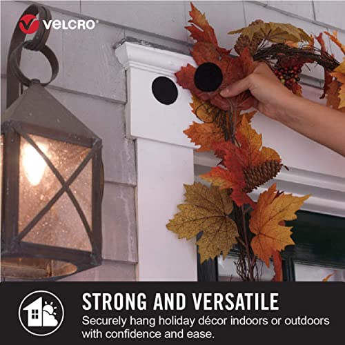 VELCRO Brand Heavy Duty Tape with Adhesive | 15 Ft x 2 In | Holds 10 lbs, Black | Industrial Strength Roll, Cut Strips to Length | Strong Hold for Indoor or Outdoor Use, 15ft x 2in