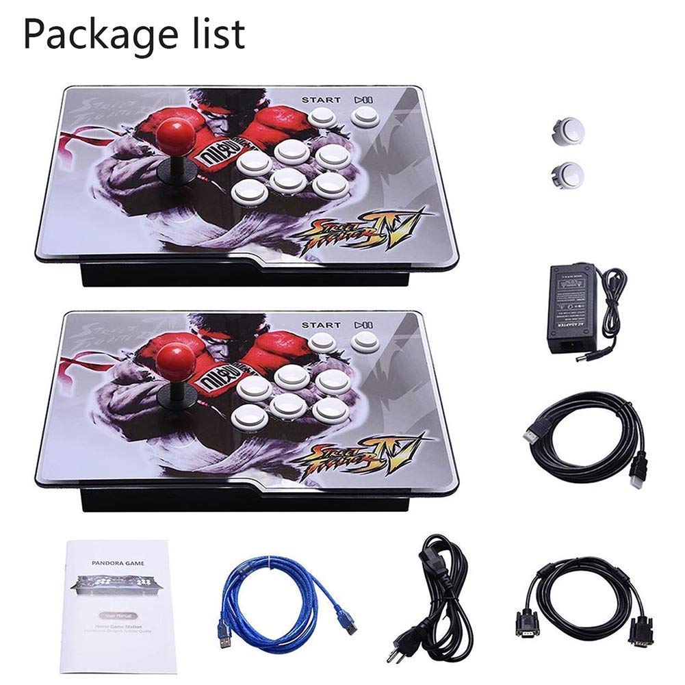XFUNY Arcade Game Console 1080P 3D & 2D Games 2020 in 1 King of Fighters Pandora's Box 3D 2 Players Arcade Machine with Arcade Joystick Support Expand 6000+ Games for PC/Laptop/TV / PS4 (SF)