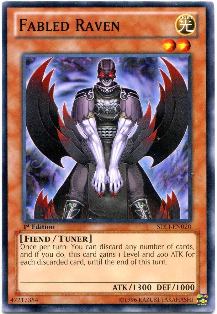 Yu-Gi-Oh! - Fabled Raven (SDLI-EN020) - Structure Deck: Realm of Light - 1st Edition - Common