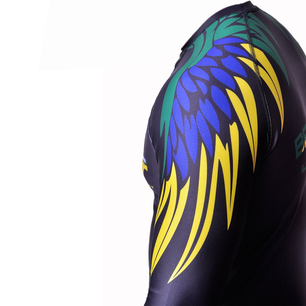 Twister MMA/BJJ Rashguard Athletics Competition Rash Guard - BJJ (IBJJF Approved) & MMA (Small, Black)