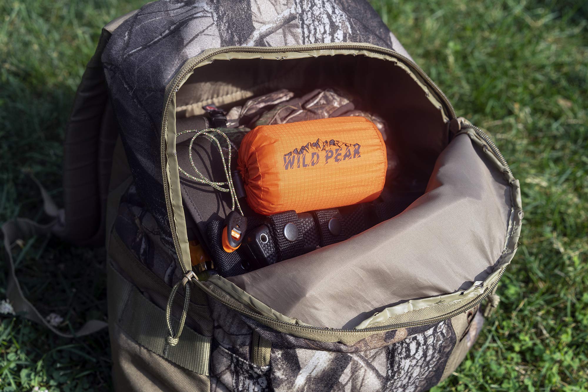 Wild Peak Emergency Waterproof Bivy Sack Sleeping Bag with Survival Gear Whistle - Ultra Lightweight, Compact Thermal Mylar Blanket, Reflective, Reusable, Durable Bivvy