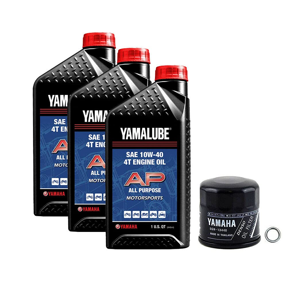 Yamalube Oil Change Kit 10W-40 for Yamaha RHINO 700 FI 4x4 Auto 2008-2009