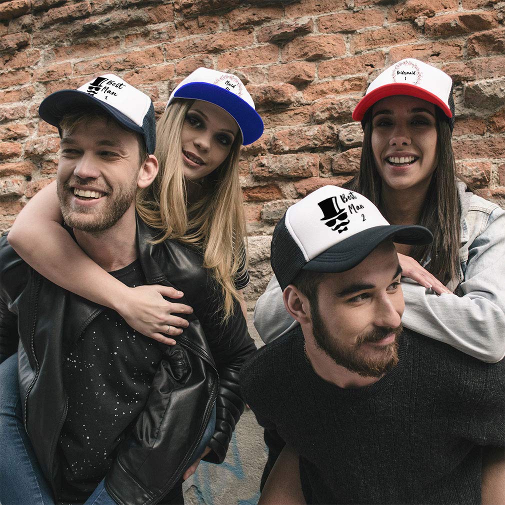 Trucker Hat for Men & Women Snapback Custom Personalized Photo & Text Classic Mesh Baseball Cap Black