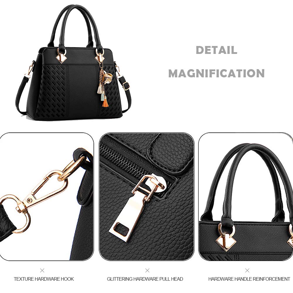 Womens Purses and Handbags Ladies Designer PU Leather Top Handle Satchel Tote Bag Shoulder Bags