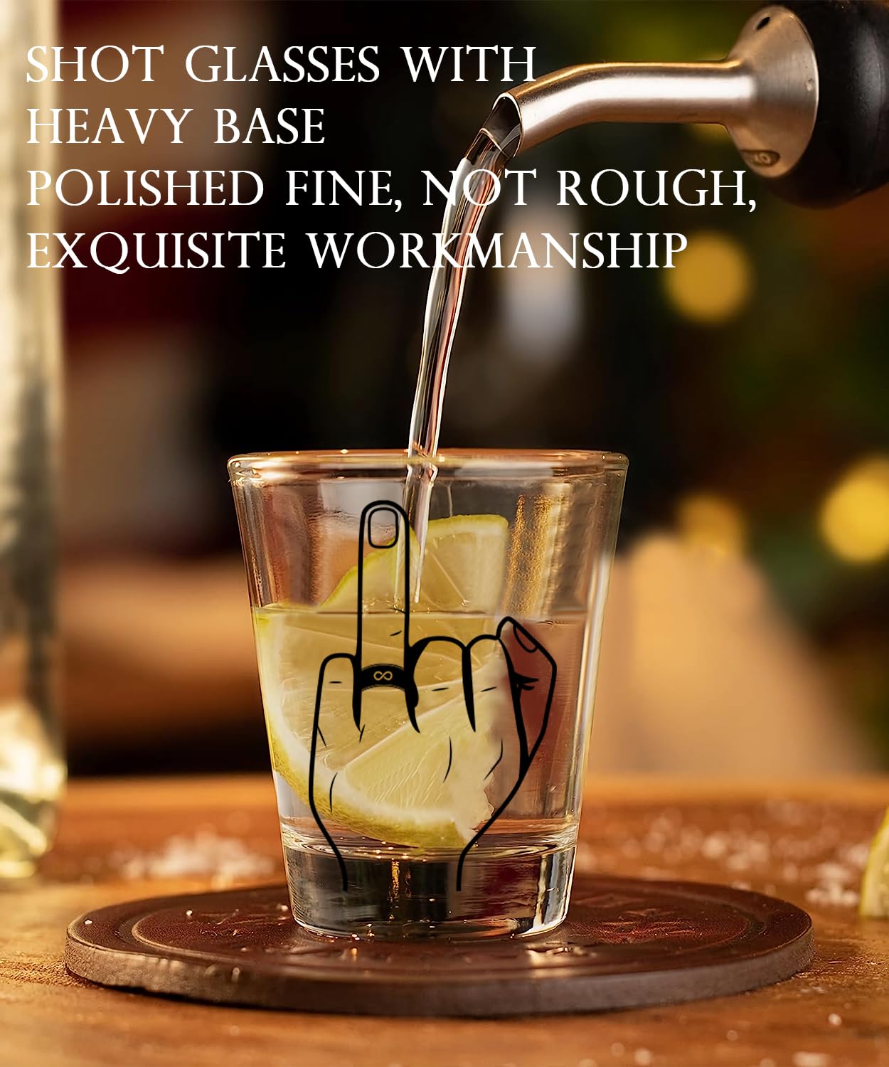 Unique Wedding Gift for Couples-Bridal Shower Gift-Bride and Groom Shot Glasses-14oz Wine&Whiskey Glass Gift for Mr and Mrs-Newlywed,His and Hers Gifts