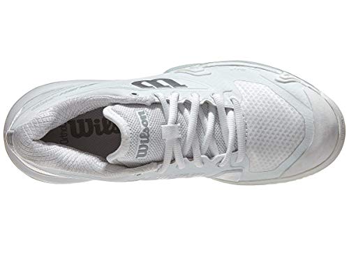 Wilson Women's Rush PRO 2.5 W Tennis Shoe, White/White/Pearl Blue, 6