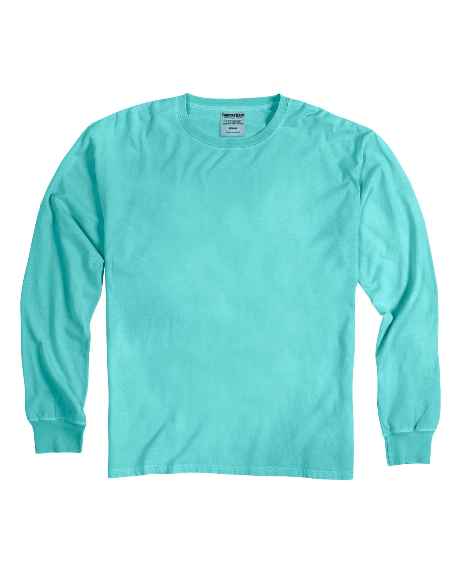 Unisex 5.5 oz., 100% Ringspun Cotton Garment-Dyed Long-Sleeve T-Shirt M LAVENDER