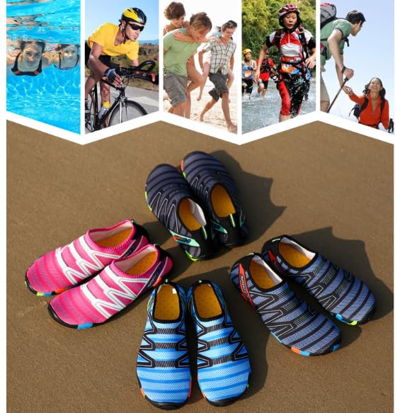 Unisex Soft Beach Shoes Anti Cushion Diving Barefoot Outdoor Aqua ShoesPopular (Black, us_Footwear_Size_System, Adult, Men, Numeric, Medium, Numeric_11)