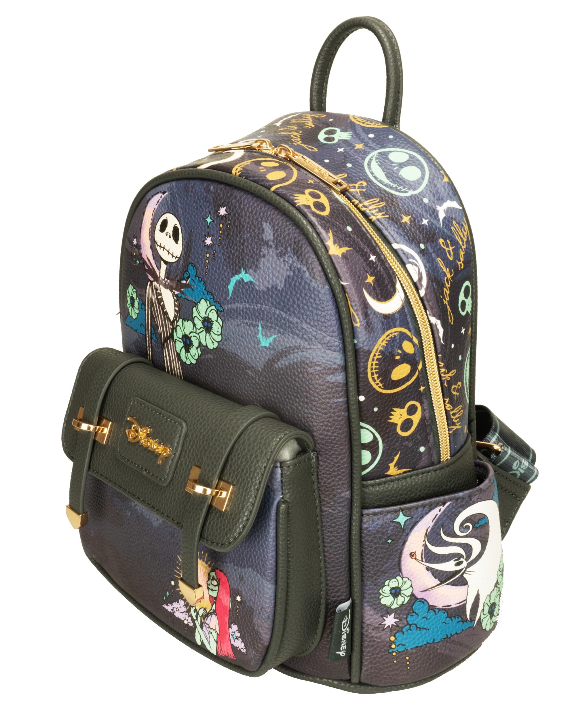 Wondapop Nightmare Before Christmas 11" Vegan Leather Fashion Mini Backpack
