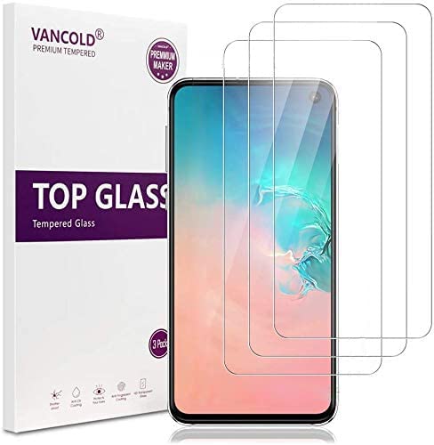Vancold Samsung Galaxy S10e Screen Protector, 5.8 inch (3 Pack) HD Clear Tempered Glass Screen Protector for Samsung Galaxy S10E 2019