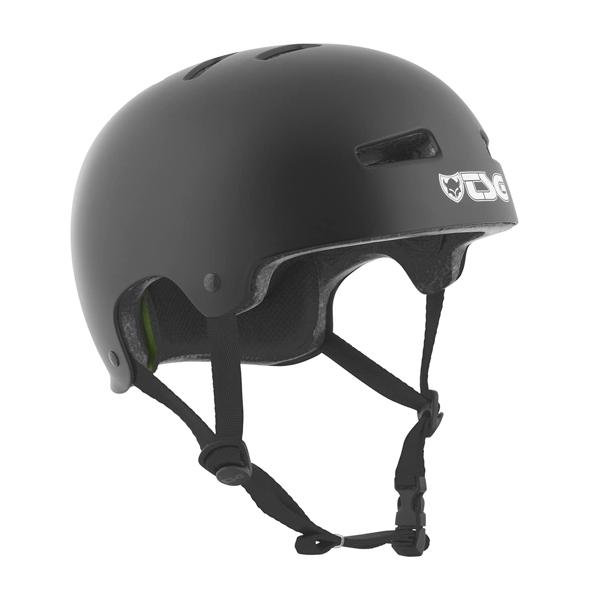 TSG Evolution Bike & Skate Helmet w/Snug Fit in Satin Black | for Cycling, BMX, Skateboarding, Rollerblading, Roller Derby, E-Boarding, E-Skating, Longboarding, Skating (Satin Black, L/XL 57-59 cm)…