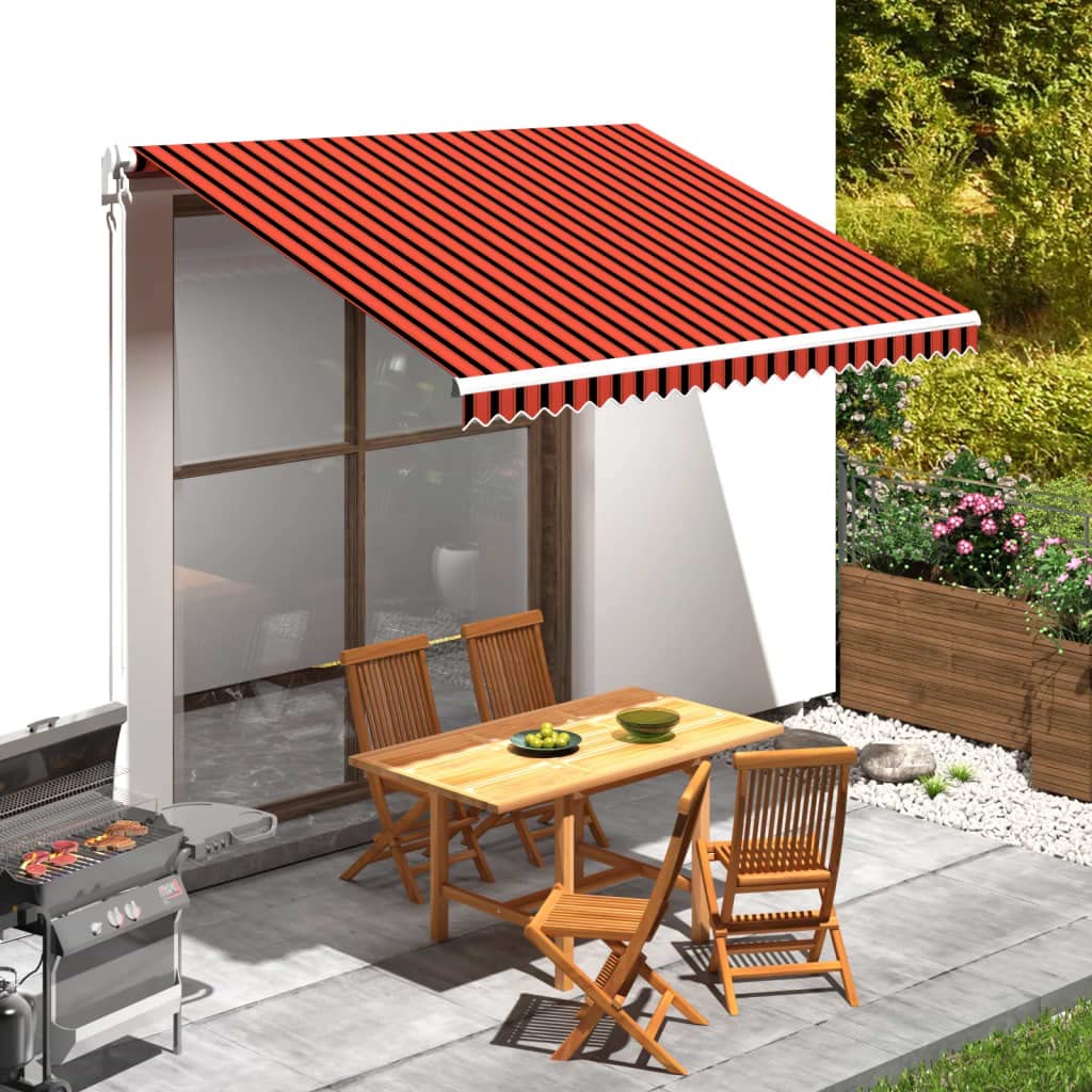 WIFESE Replacement Canvas for Awning 12x10 FT Awning Shade Awnings for Patio Shade Retractable Awning Canvas Outdoor Shade Roll up Outdoor Awning Top Fabric Replacement Uv Proof for Yard Red