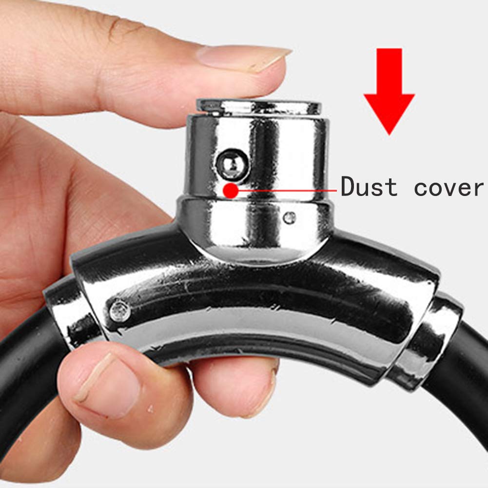 ZHYING Bike Lock with Key,Anti Theft Bicycle Steel Chain,Ring Multipurpose Lock for Scooter,Motorcycles,Helmet,Skateboard