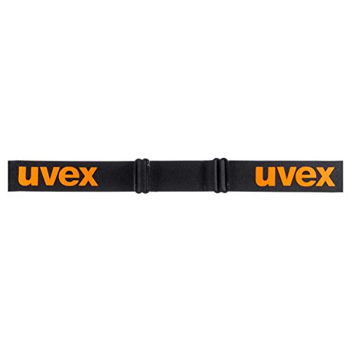 uvex athletic CV, lunettes de ski Adulte unisexe, black mat/blue-orange, one size
