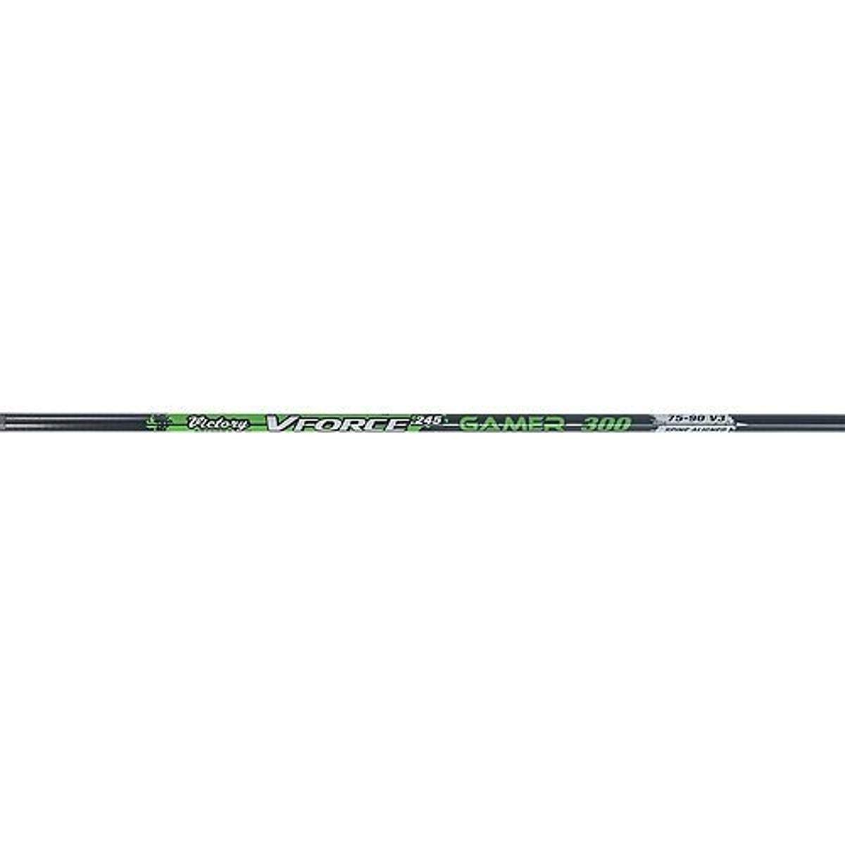 Victory Archery V-Force Gamer Shafts (One Dozen), Black, 300