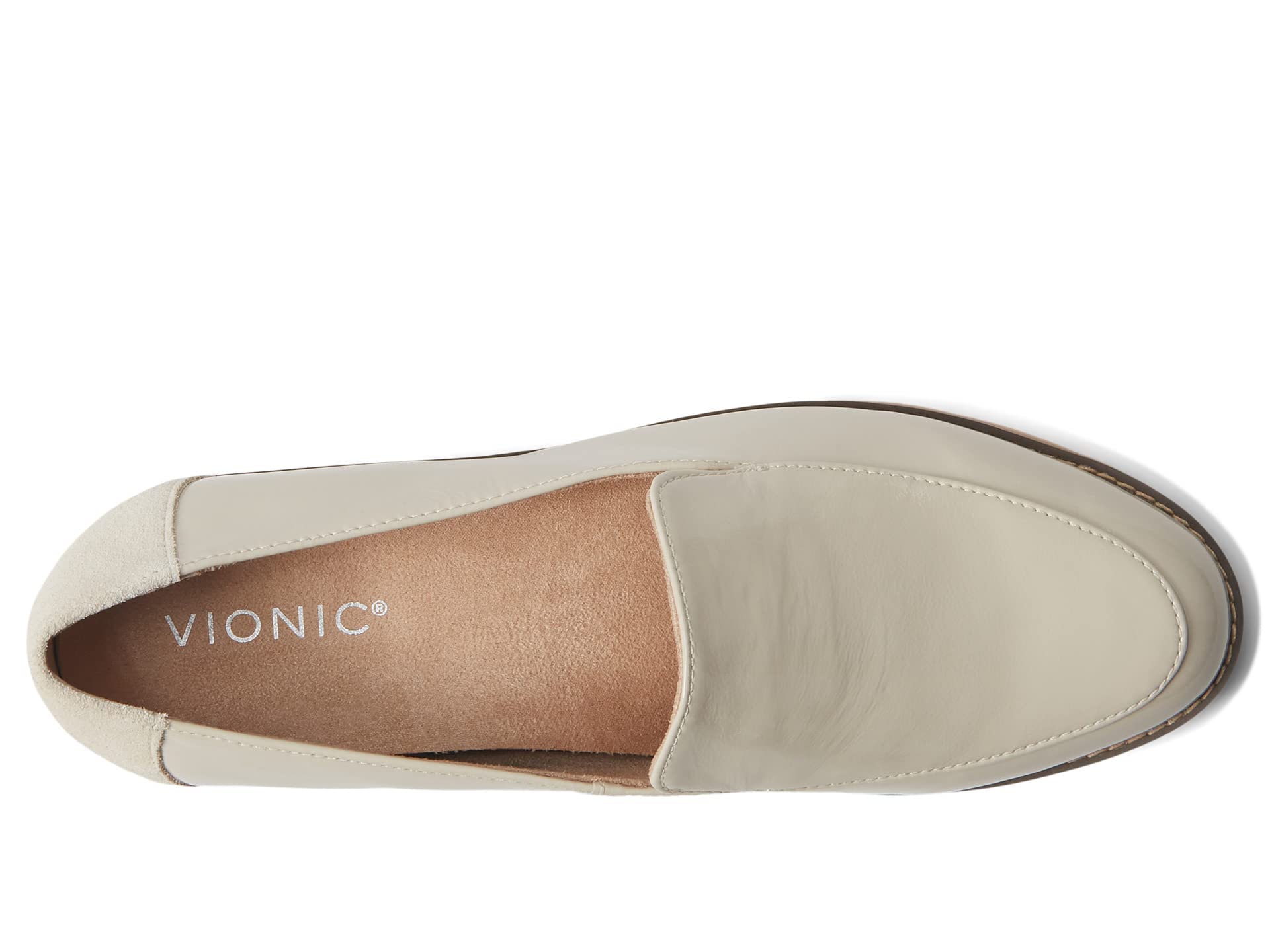 Vionic Kensley Women's Slip On Loafer Cream - 8 Wide