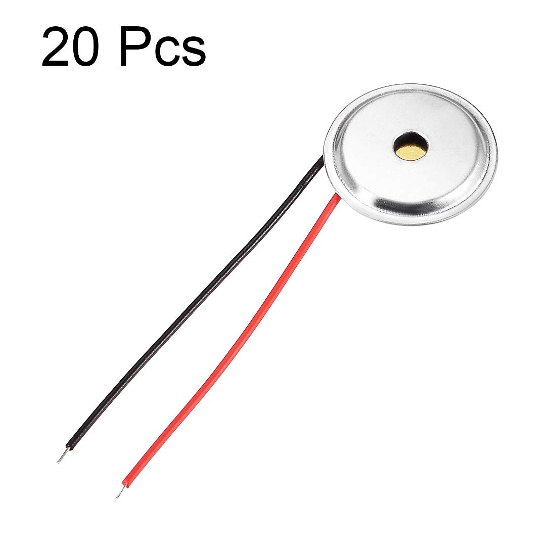 uxcell 20 Pcs Piezo Discs 20mm Acoustic Pickup Transducer Microphone Trigger Element CBG Guitar