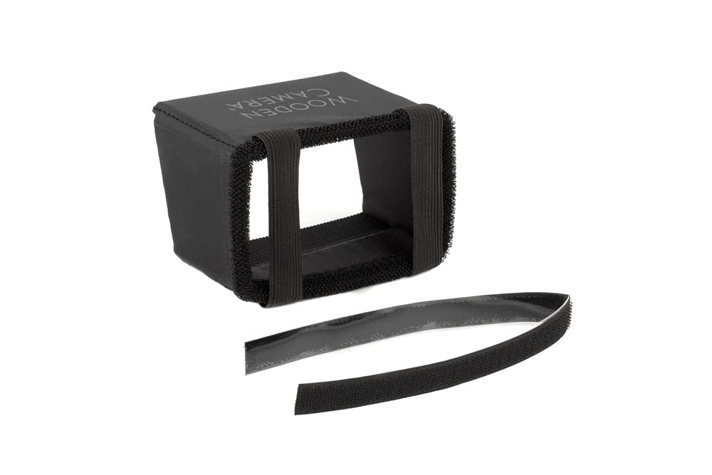 Wooden Camera LCD Sun Shade for Monitors 4 to 5-Inches, Monitor Hood with All-Sides Coverage and Flexible Bottom for Easy Access