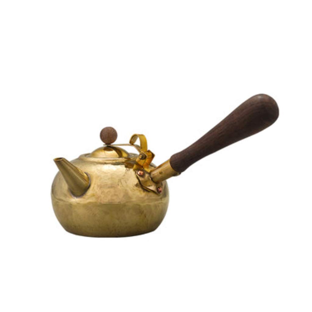 ZNZN Copper Kettle Retro Chinese Teapot Handmade Stylish Small Teapot with Creative Anti-scalding Handle Design (210ml,7.1oz) Multifunctional Water Kettle (Color : C)
