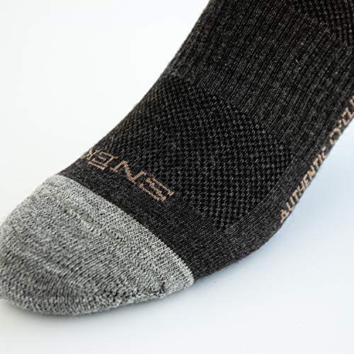 Snēk Cycling Merino Pedal Faster Sock - Heather/Charcoal Grey Medium (US Men's 7-9/US Women's 9-12)