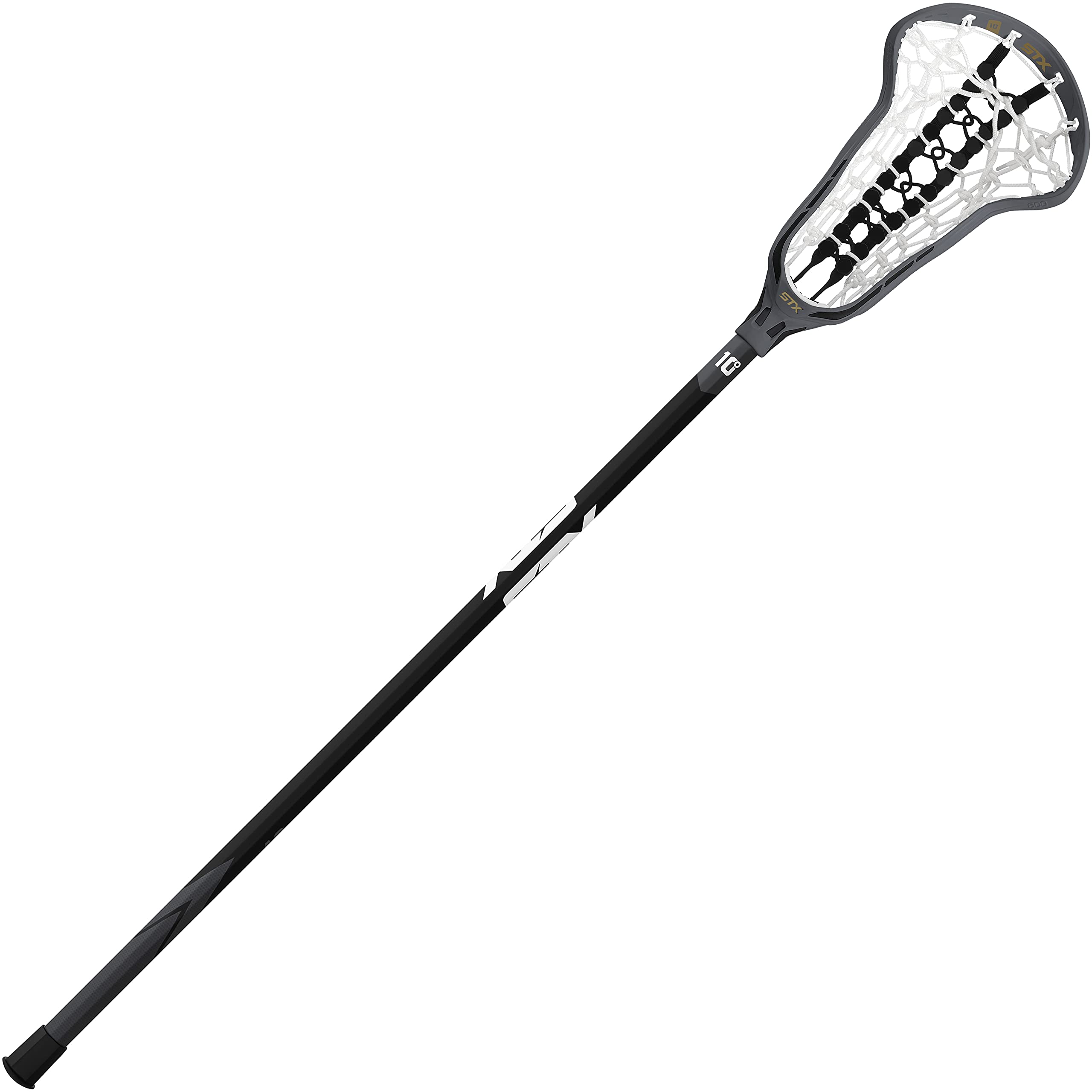 STX Lacrosse Exult 600 Complete Stick with Runway Pocket, Black