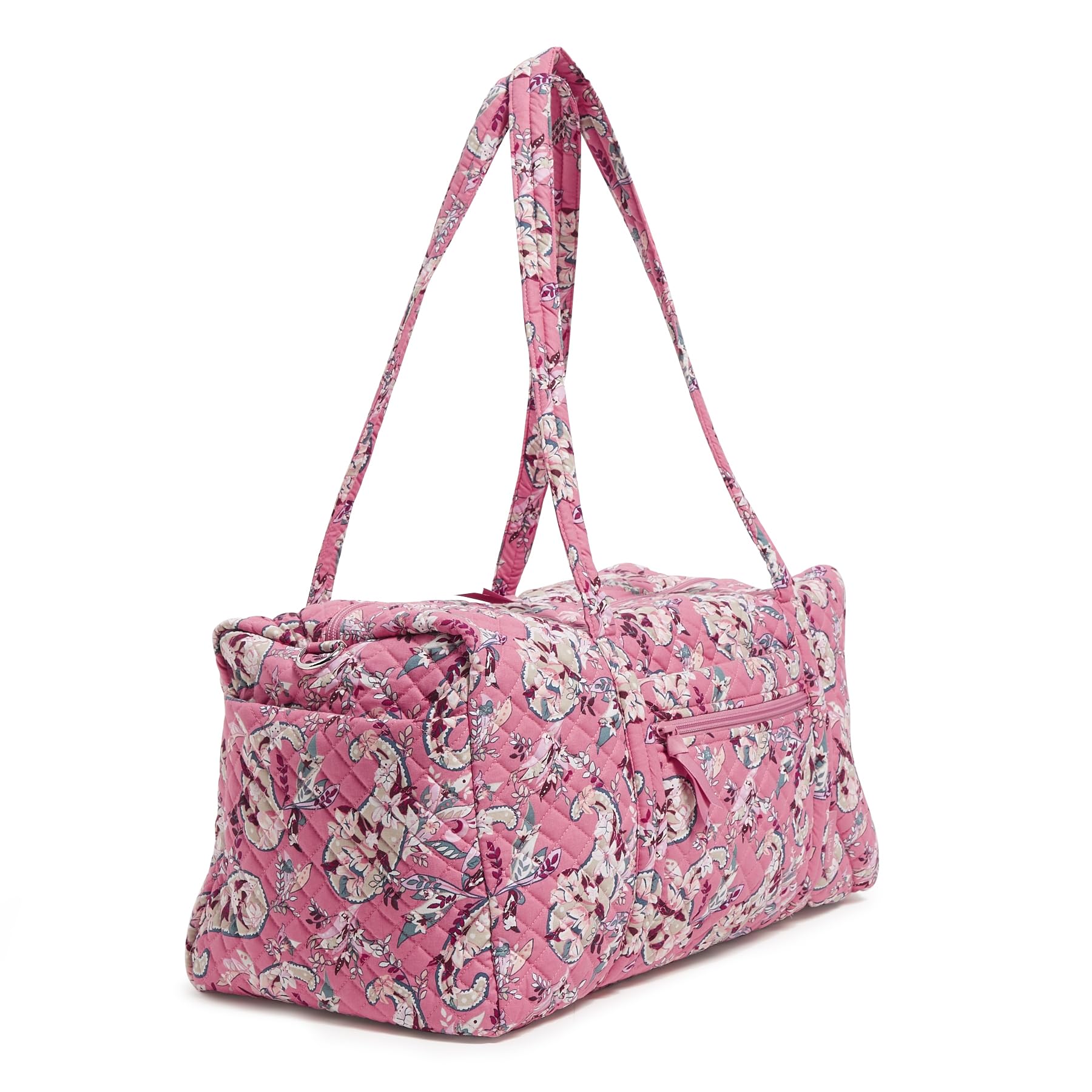Vera Bradley Women's Cotton Medium Travel Duffel Bag, Sunflowers - Recycled Cotton, One Size