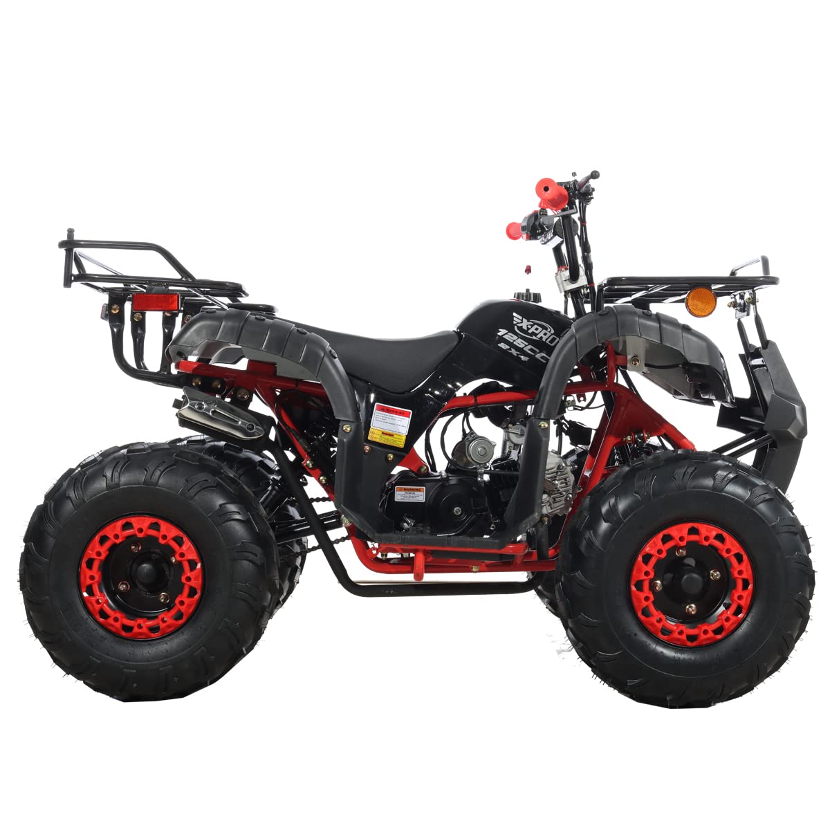 X-PRO 125cc ATV with Automatic Transmission w/Reverse, Big 19"/18" Tires! (Black, Factory Package)