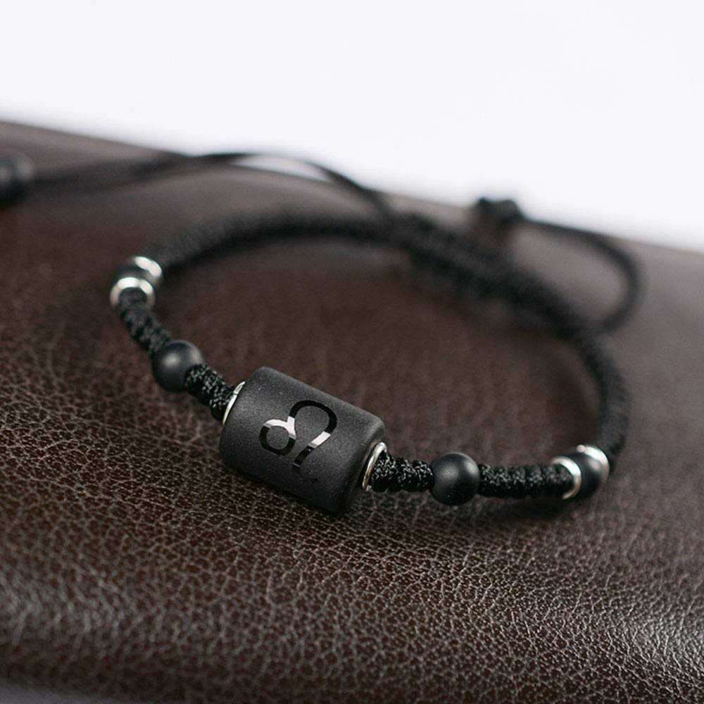 Xiausyang Pure silver hand woven 12 constellation bracelet men and women new matt agate bracelet y1013 (Pisces)