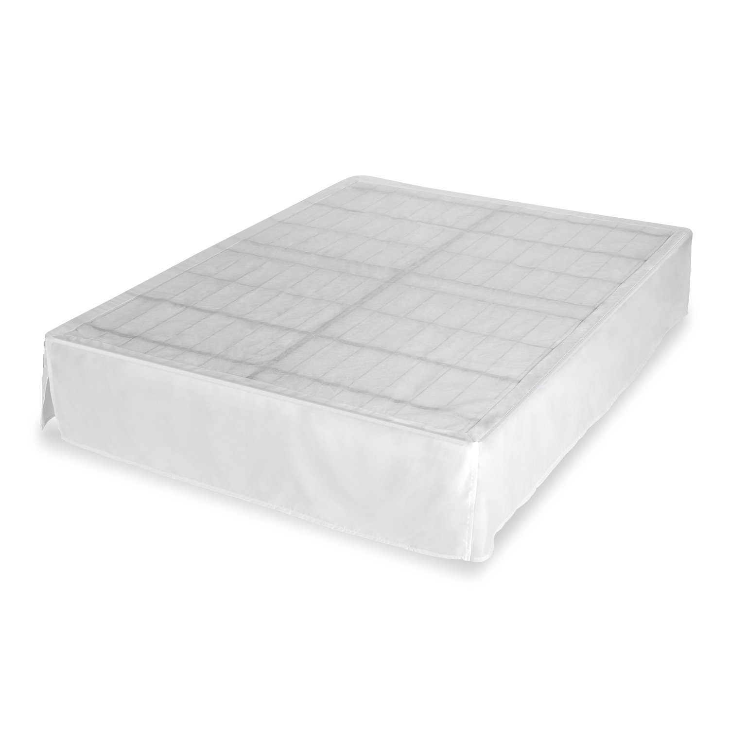 Zinus Sleep Master 4-Piece Bracket Set and Bed Skirt for Platform Bed Frame, Full
