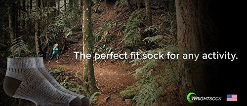 Wrightsock Unisex Running II Lo Socks | Guaranteed Blister Free | Breathable | Women Men | Marathons | White W/Black Accent Logo, Medium