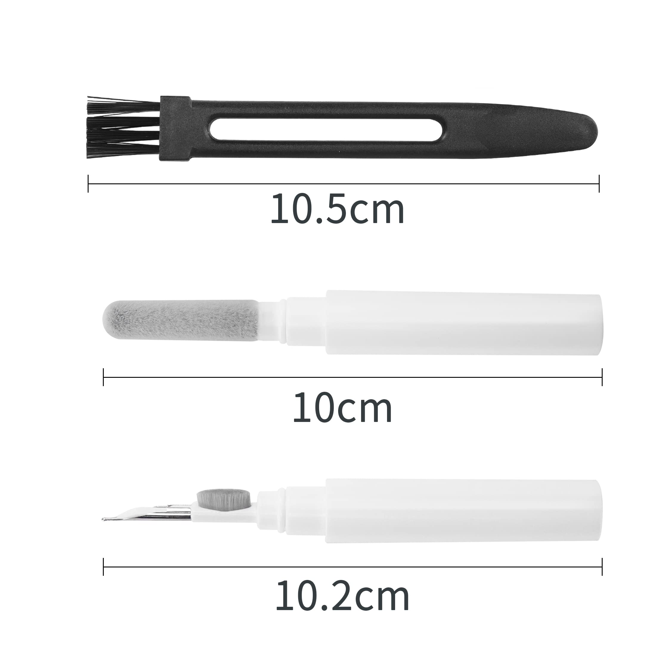 YAODHAOD Cleaner Kit for Airpod, Airpods Pro 1 2 3 Cleaner Kit, 3 in 1 Multifunction Bluetooth Earbuds Cleaning Pen with Soft Brush for Phone Charging Port,Earbuds,Earpods,Earphone,Headphone (White)