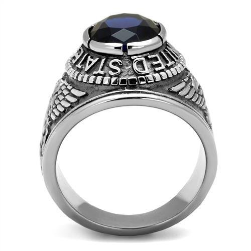 YVO Customizable Navy Ring - Free Engraving Included - Size 10