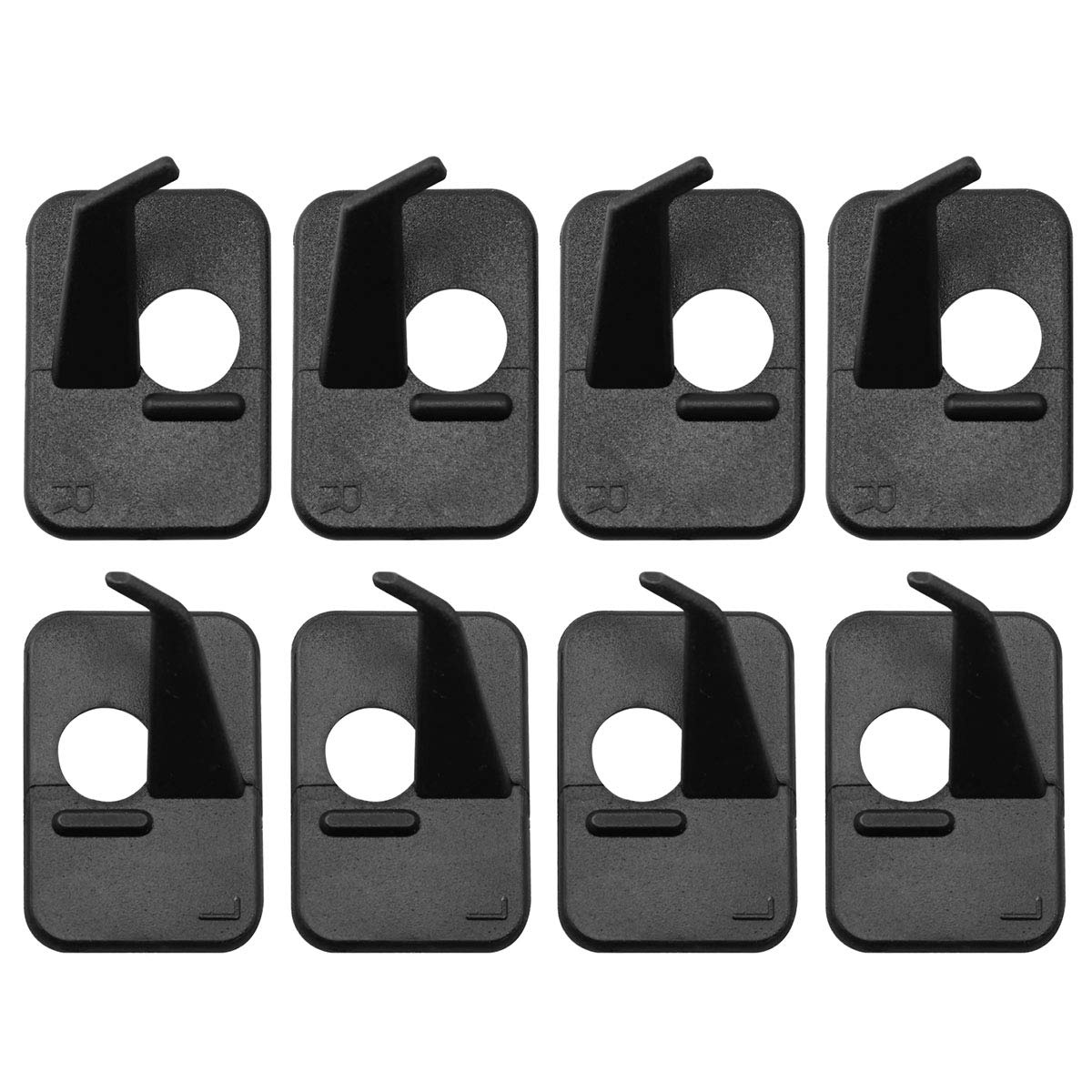 ZRM&E 8pcs Black Plastic Arrow Rest Archery for Recurve Bow Outdoor Sport Bow Arrow Equipment (4 x Right Hand + 4 x Left Hand)