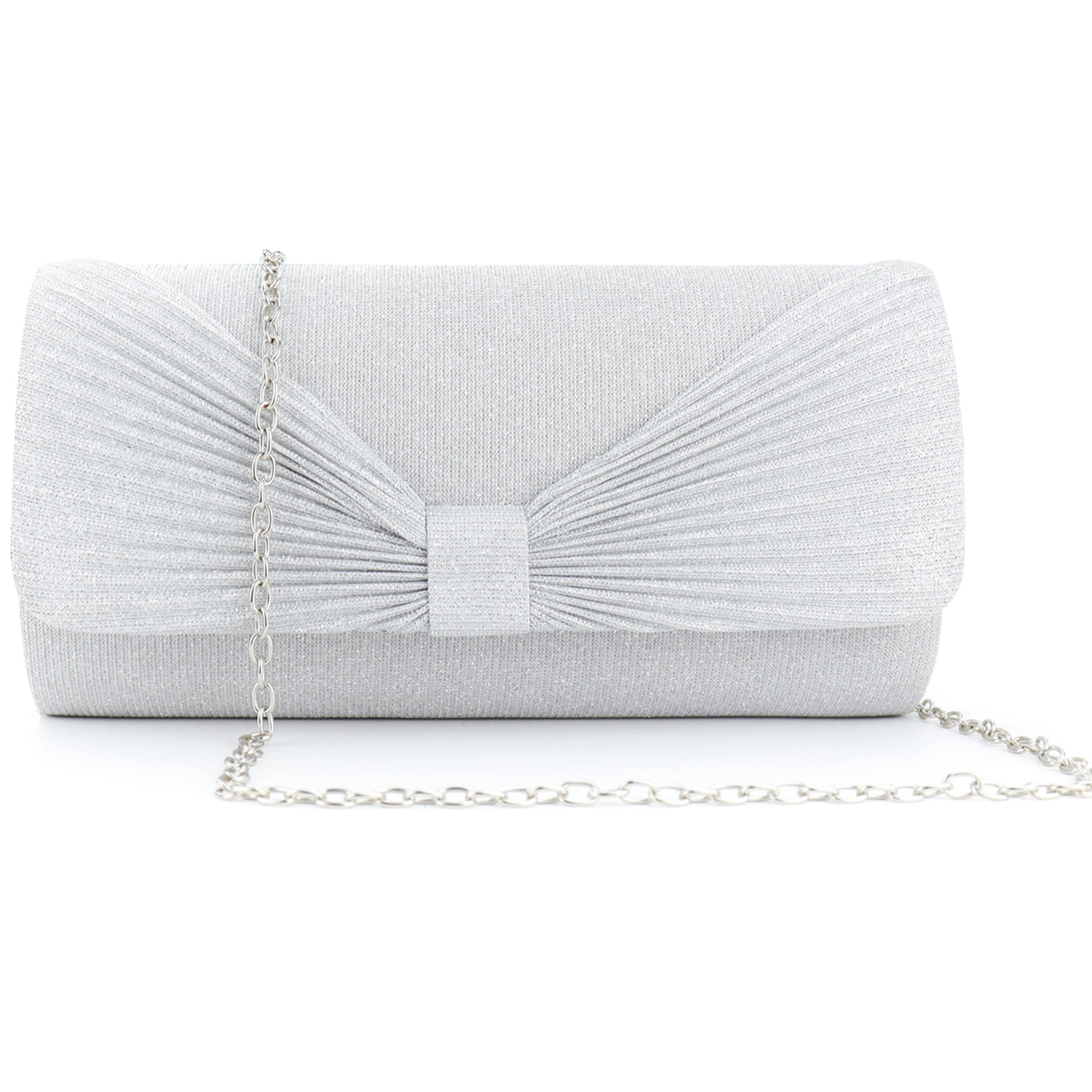 Whale Power Women’s Clutch Purses Evening Bag Gold Bride Purse Silver