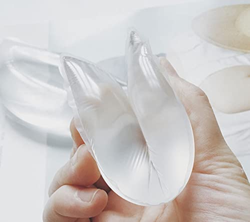 VASANA 2Pcs Thicken Super Soft Silicone Breast Inserts Bra Push up Cleavage Gel Enhancers Pads Nonslip Sticky Chest Gathering Pad Gel Booster 2 Cup