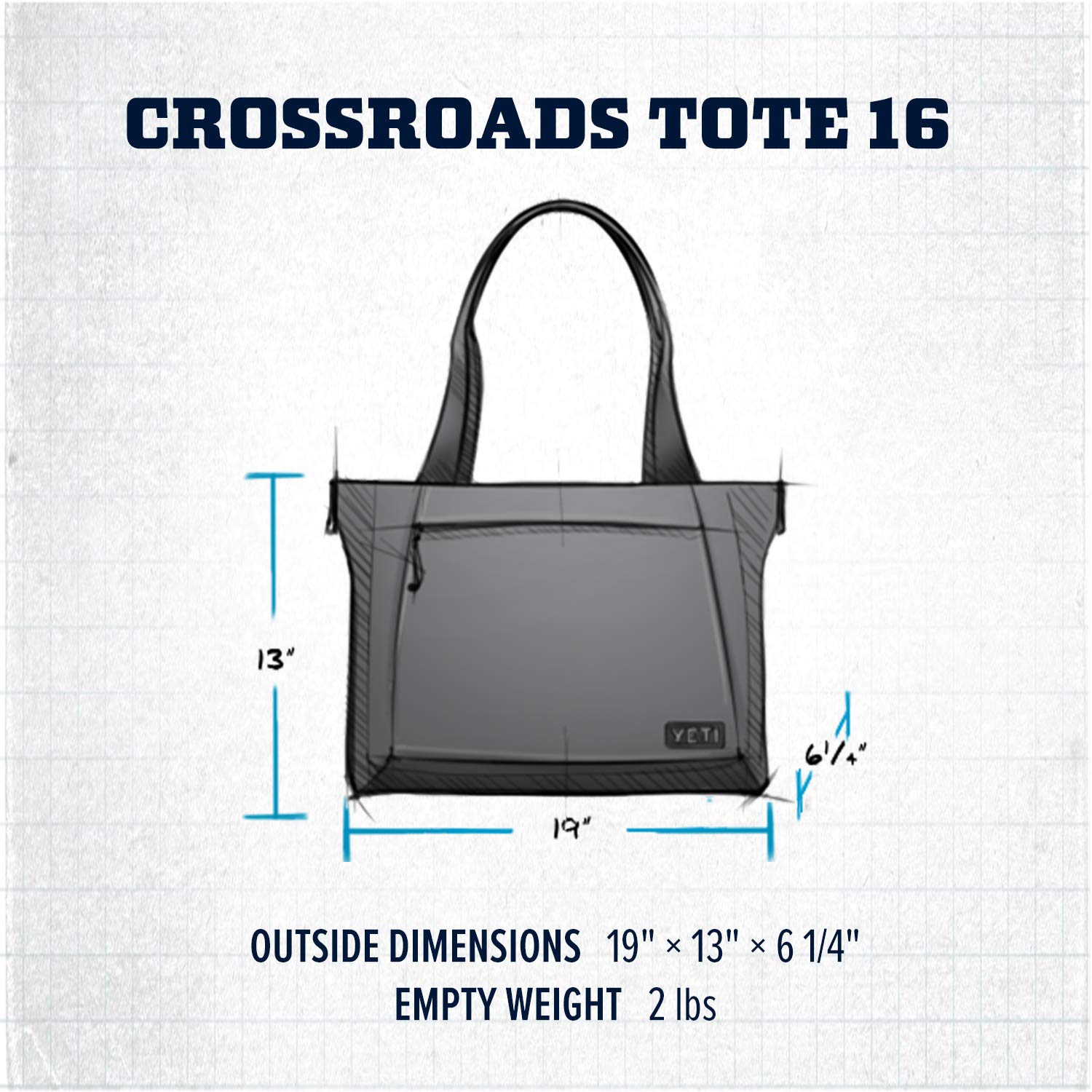 YETI Crossroads Tote Bag 16, Black