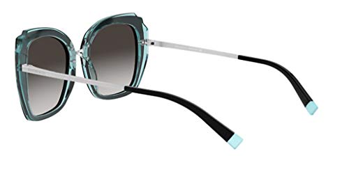 Tiffany & Co. TF4160-82853C Sunglasses BLACK/TRANSPARENT BLUE w/GREY GRADIENT Lens 54mm