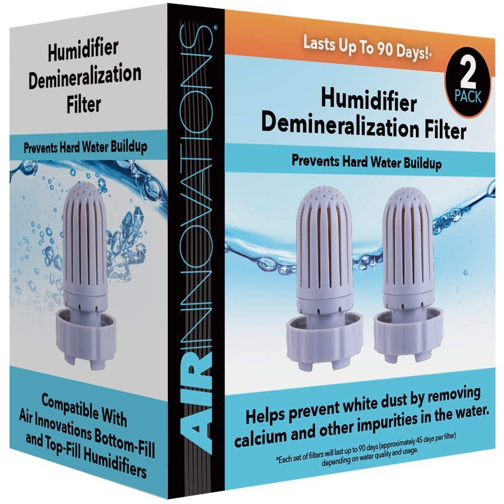 Two Air Innovations Humidifier Demineralization Filter (4-Pack) (2 Items) - For removing calcification caused by hard water, Enjoy pure, clean moisture from your humidifiers