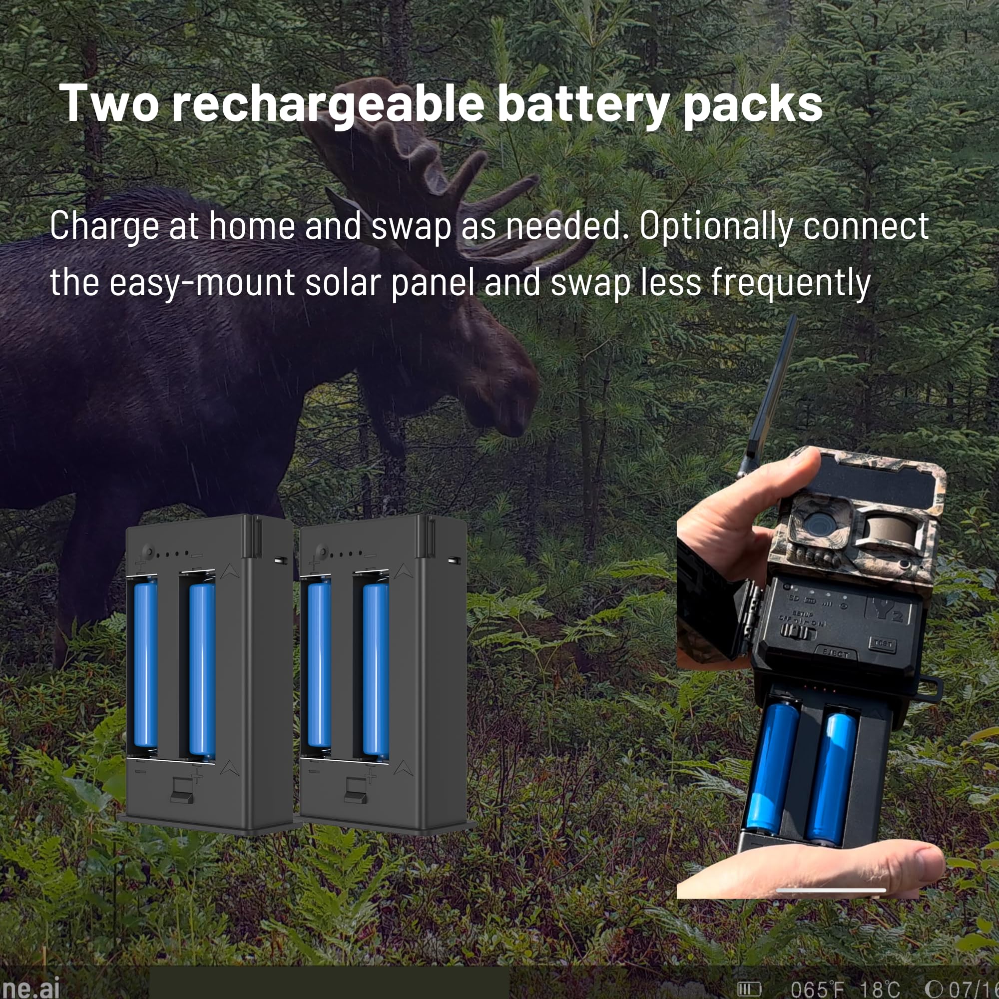 Yellowstone.ai 4G LTE Wireless Cellular Trail Camera with App for Deer Hunting & Security - Pictures & Videos On Any Phone (Verizon, AT&T, T-Mobile, Sprint & More) Includes SD Card & Strap - Wide Lens