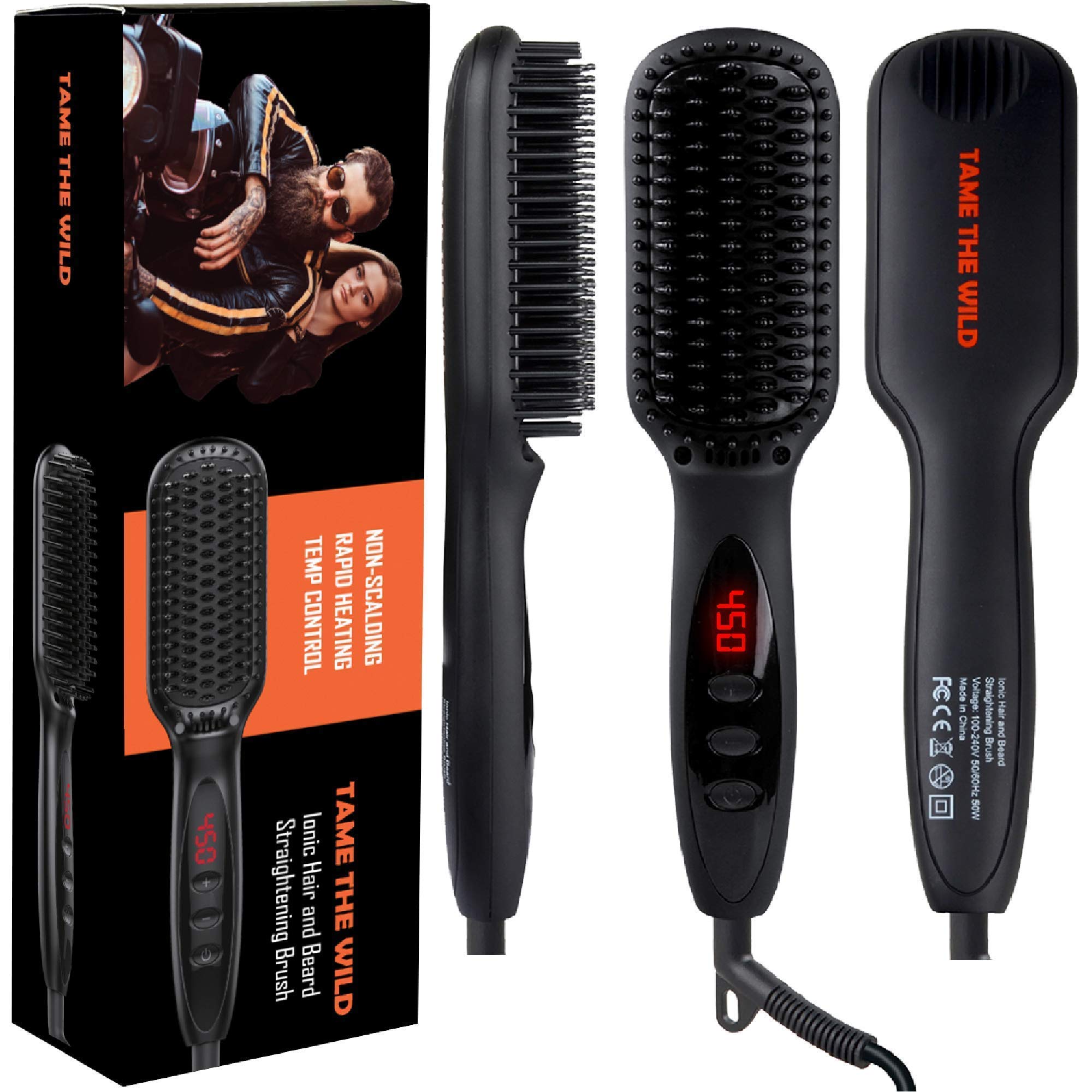 Tame's Beard Straightener for Men and Tame's Beard Armor Heat Protection Spray - Bundle and Save
